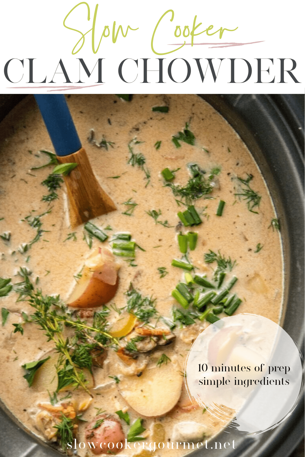 Slow Cooker Clam Chowder - Slow Cooker Gourmet