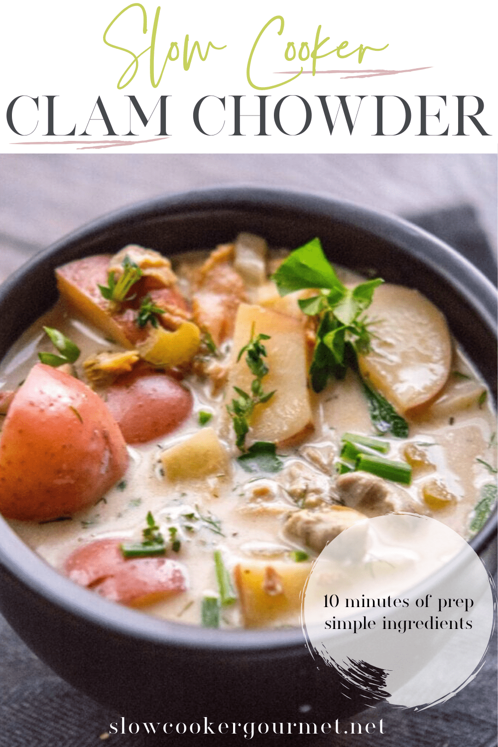 Slow Cooker Clam Chowder - Slow Cooker Gourmet