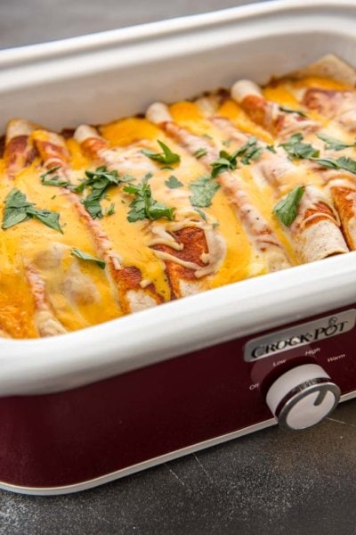 Slow Cooker Enchiladas - Slow Cooker Gourmet