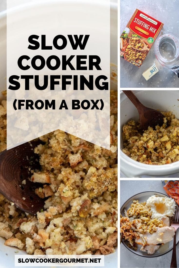 Slow Cooker Stuffing {From a Box} - Slow Cooker Gourmet