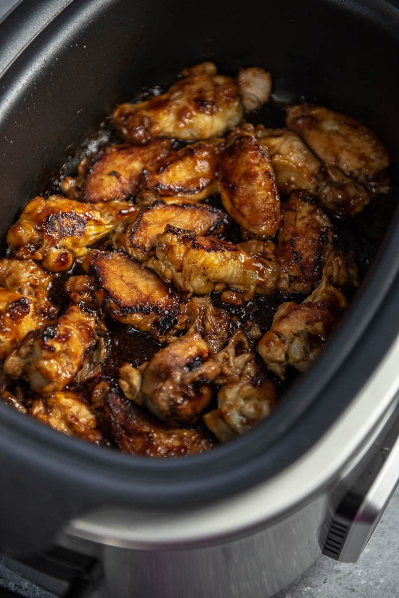 Slow Cooker Chicken Wings with Honey Lime BBQ - Slow Cooker Gourmet