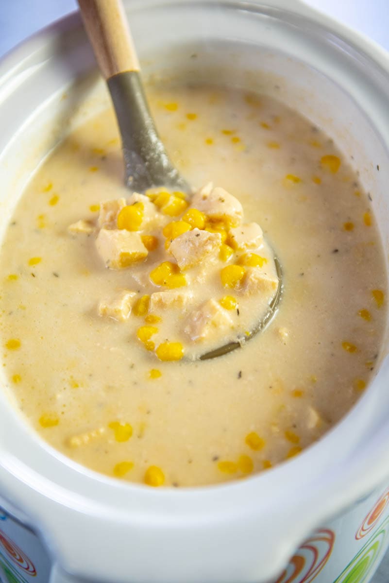 Slow Cooker Chicken Corn Chowder - Slow Cooker Gourmet