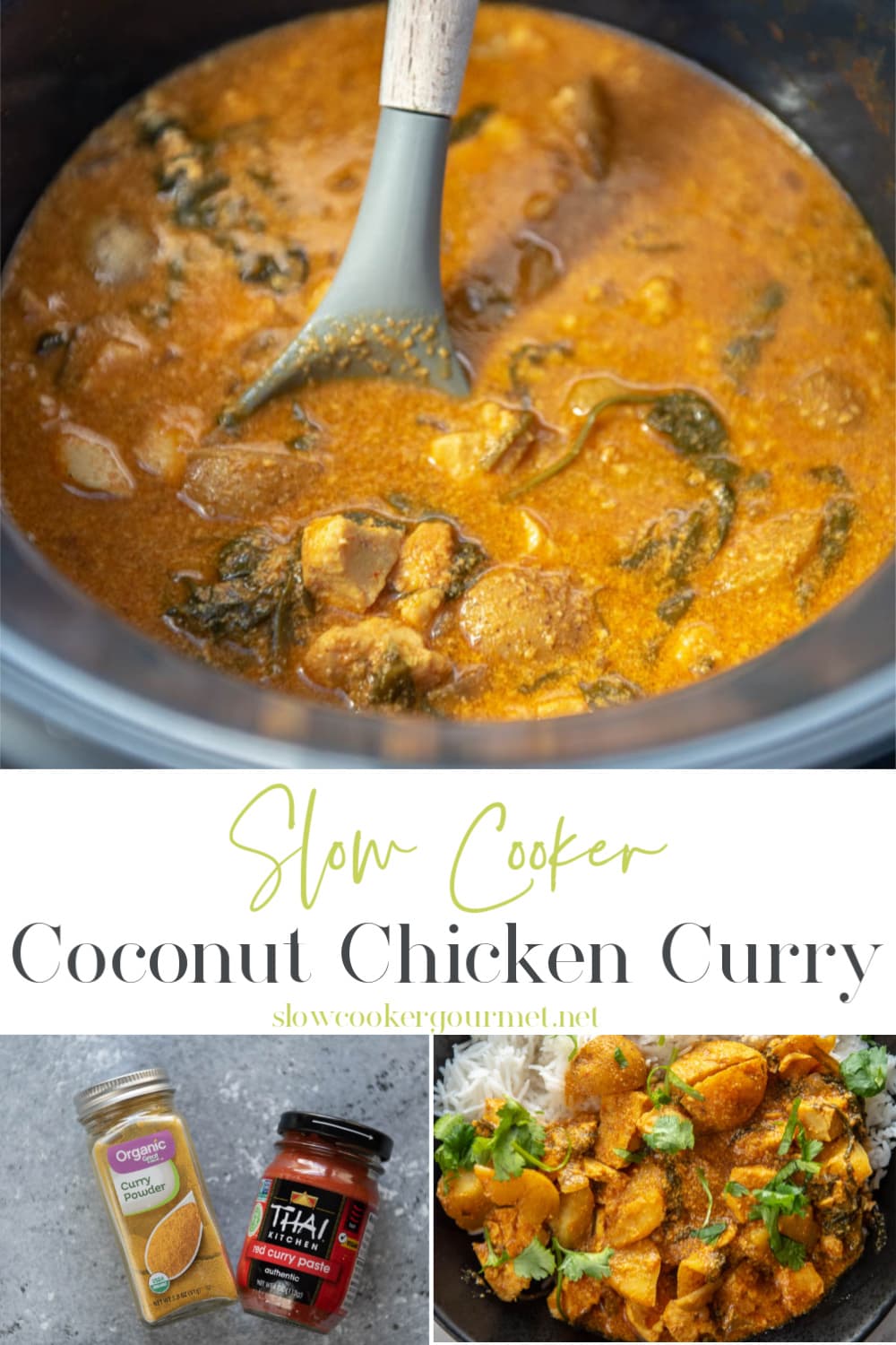 Slow Cooker Coconut Chicken Curry - Slow Cooker Gourmet
