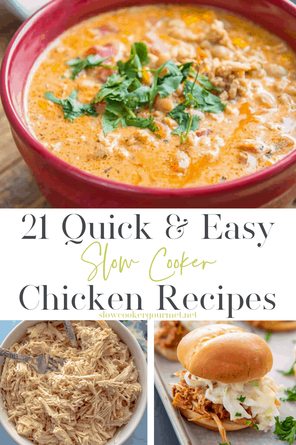 21 Quick and Easy Slow Cooker Chicken Recipes - Slow Cooker Gourmet