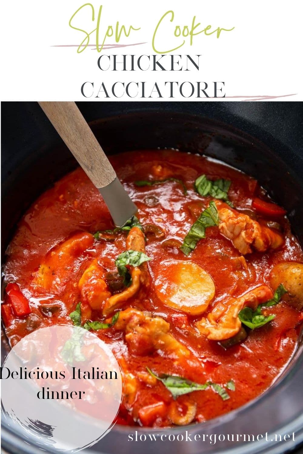 Slow Cooker Chicken Cacciatore - Slow Cooker Gourmet