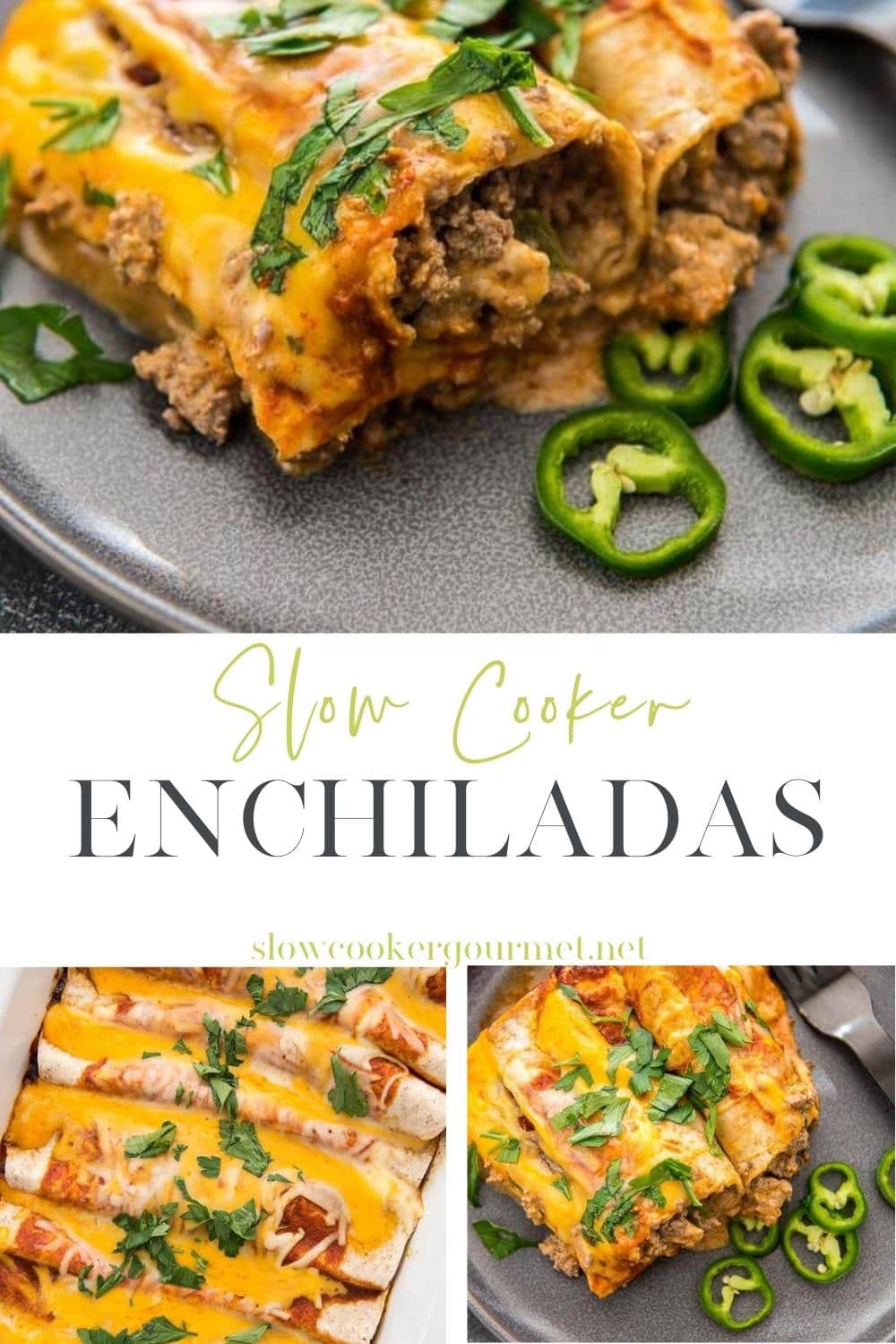 Slow Cooker Enchiladas - Slow Cooker Gourmet