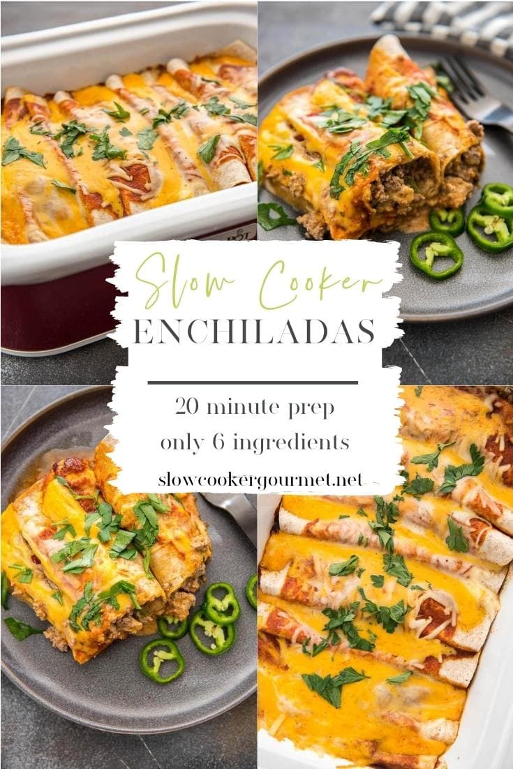 Slow Cooker Enchiladas - Slow Cooker Gourmet