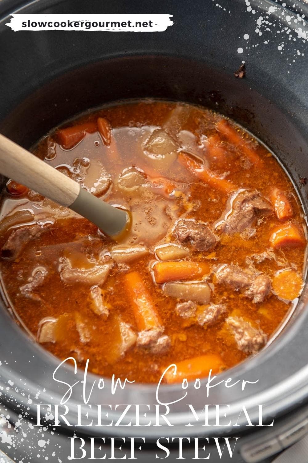 Freezer Meal Beef Stew - Slow Cooker Gourmet