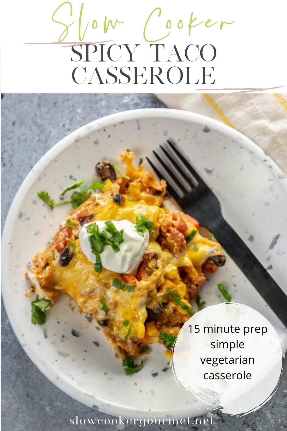 Slow Cooker Taco Casserole - Slow Cooker Gourmet