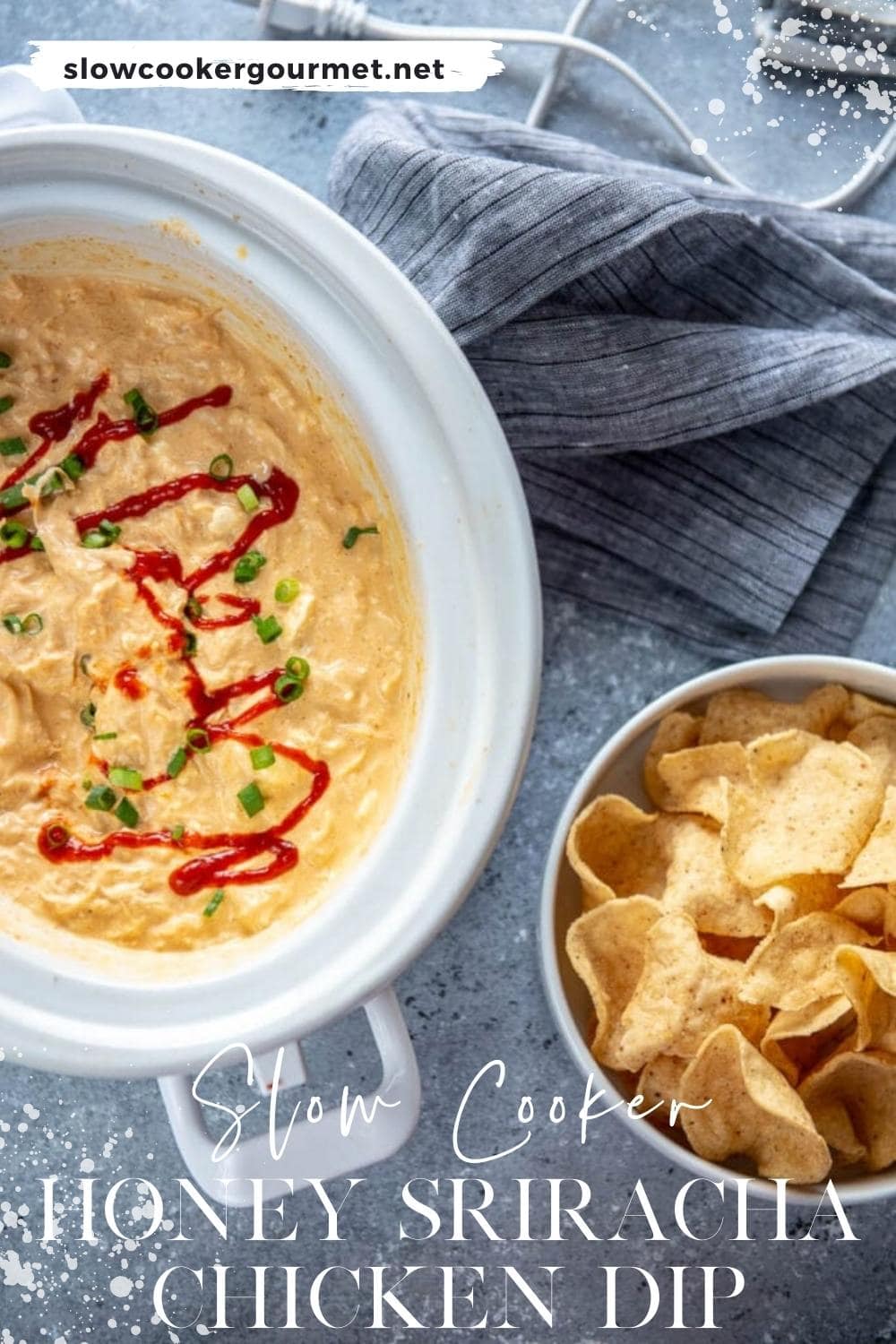 Slow Cooker Honey Sriracha Chicken Dip - Slow Cooker Gourmet