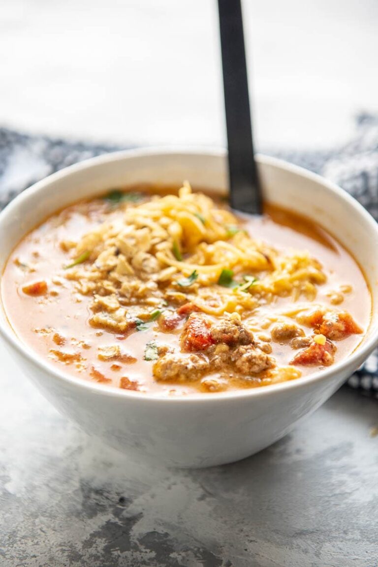 Slow Cooker Beefy Nacho Soup - Slow Cooker Gourmet