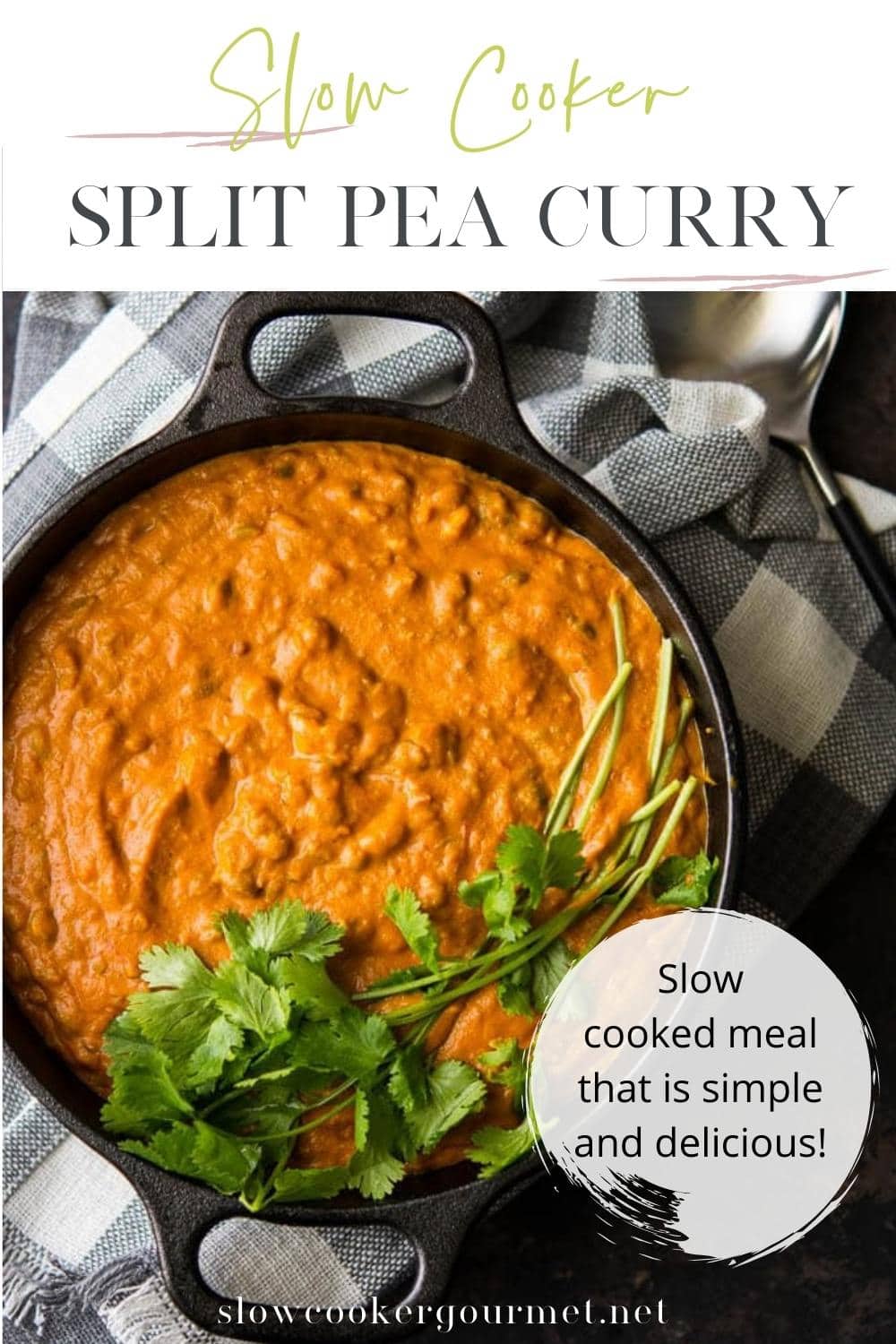 Slow Cooker Split Pea Curry - Slow Cooker Gourmet