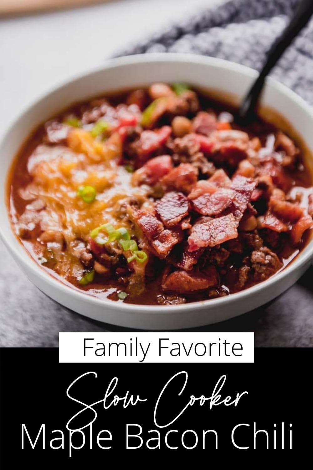 Slow Cooker Maple Bacon Chili - Slow Cooker Gourmet