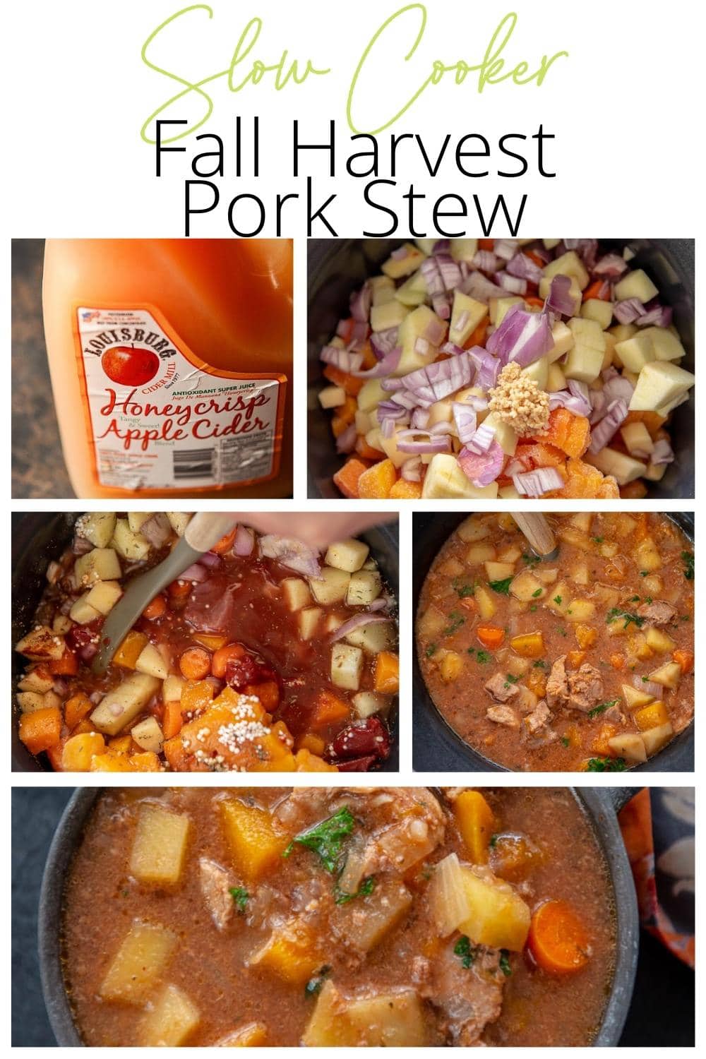 Slow Cooker Fall Harvest Pork Stew - Slow Cooker Gourmet