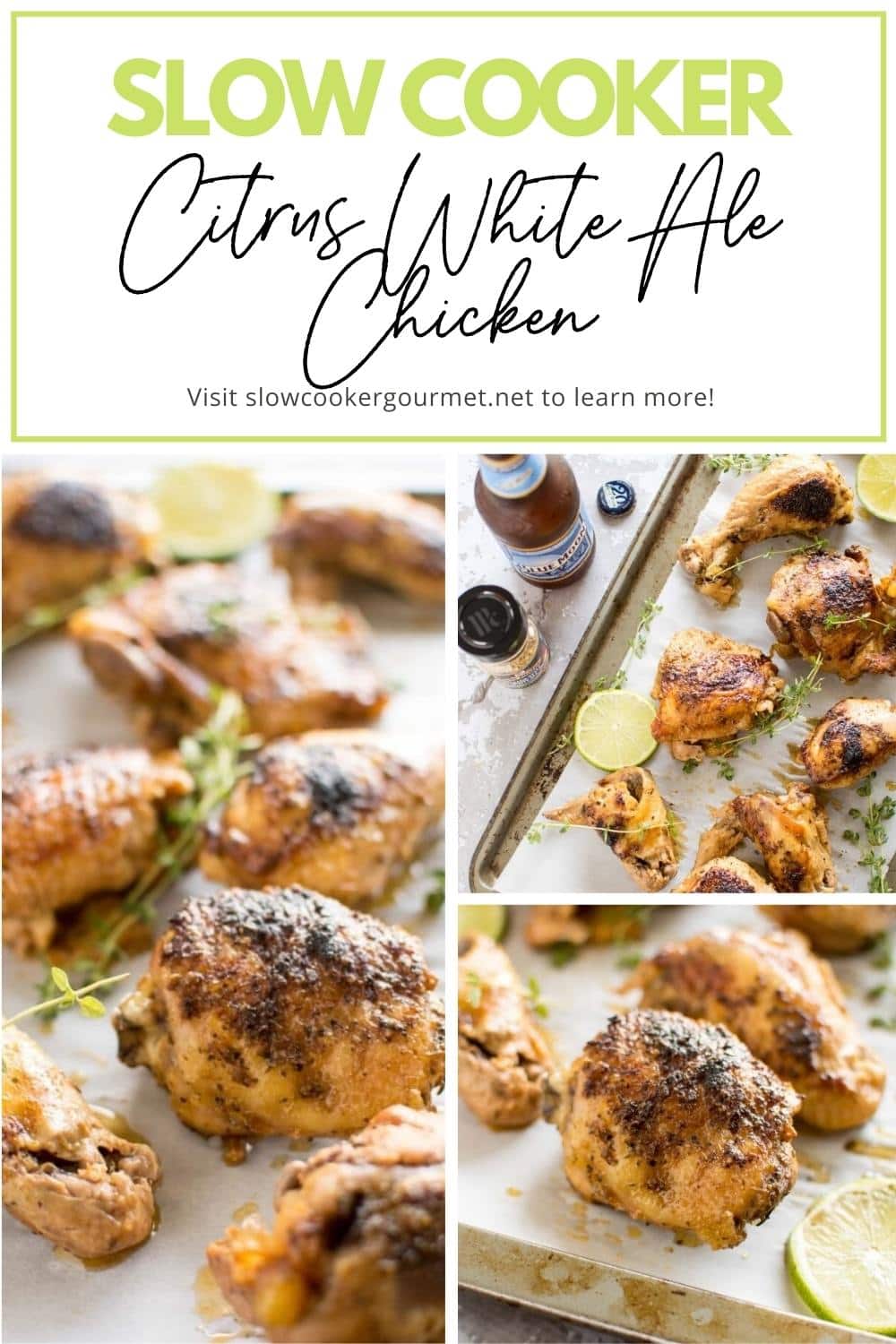 Slow Cooker Citrus White Ale Chicken - Slow Cooker Gourmet