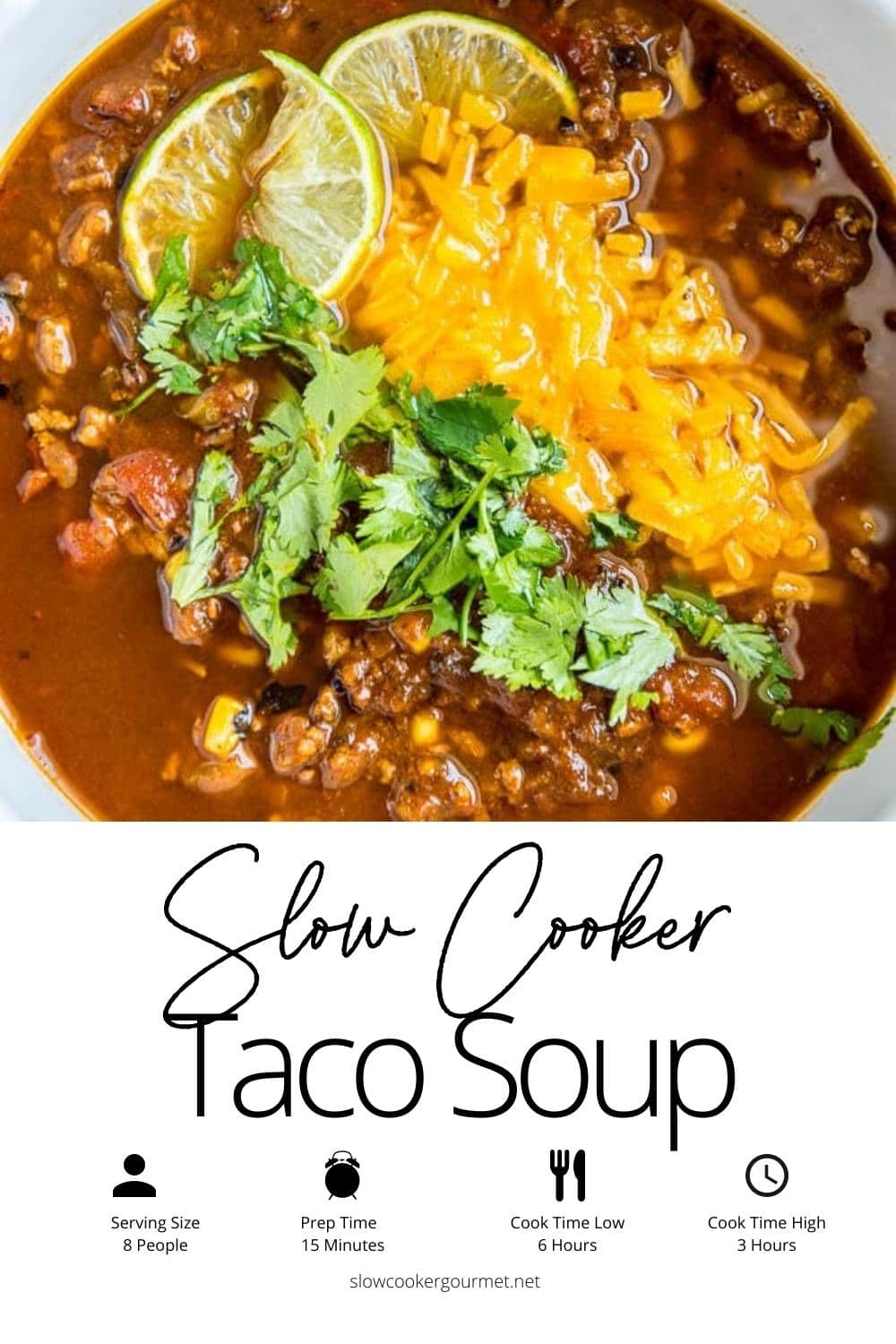 Slow Cooker Taco Soup - Slow Cooker Gourmet