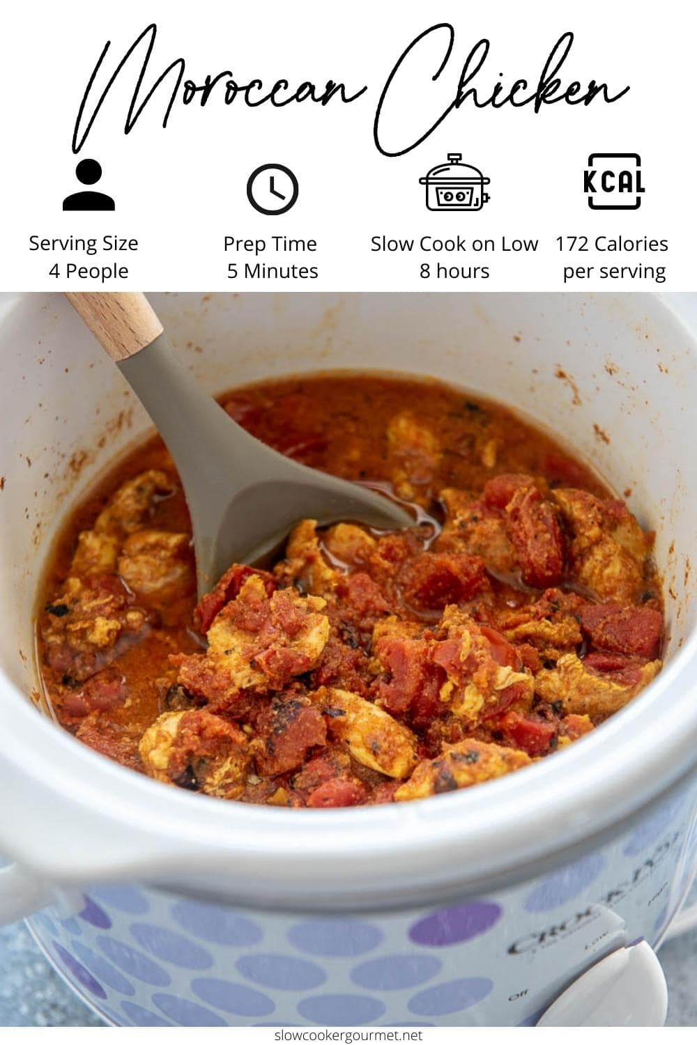 Slow Cooker Moroccan Chicken - Slow Cooker Gourmet