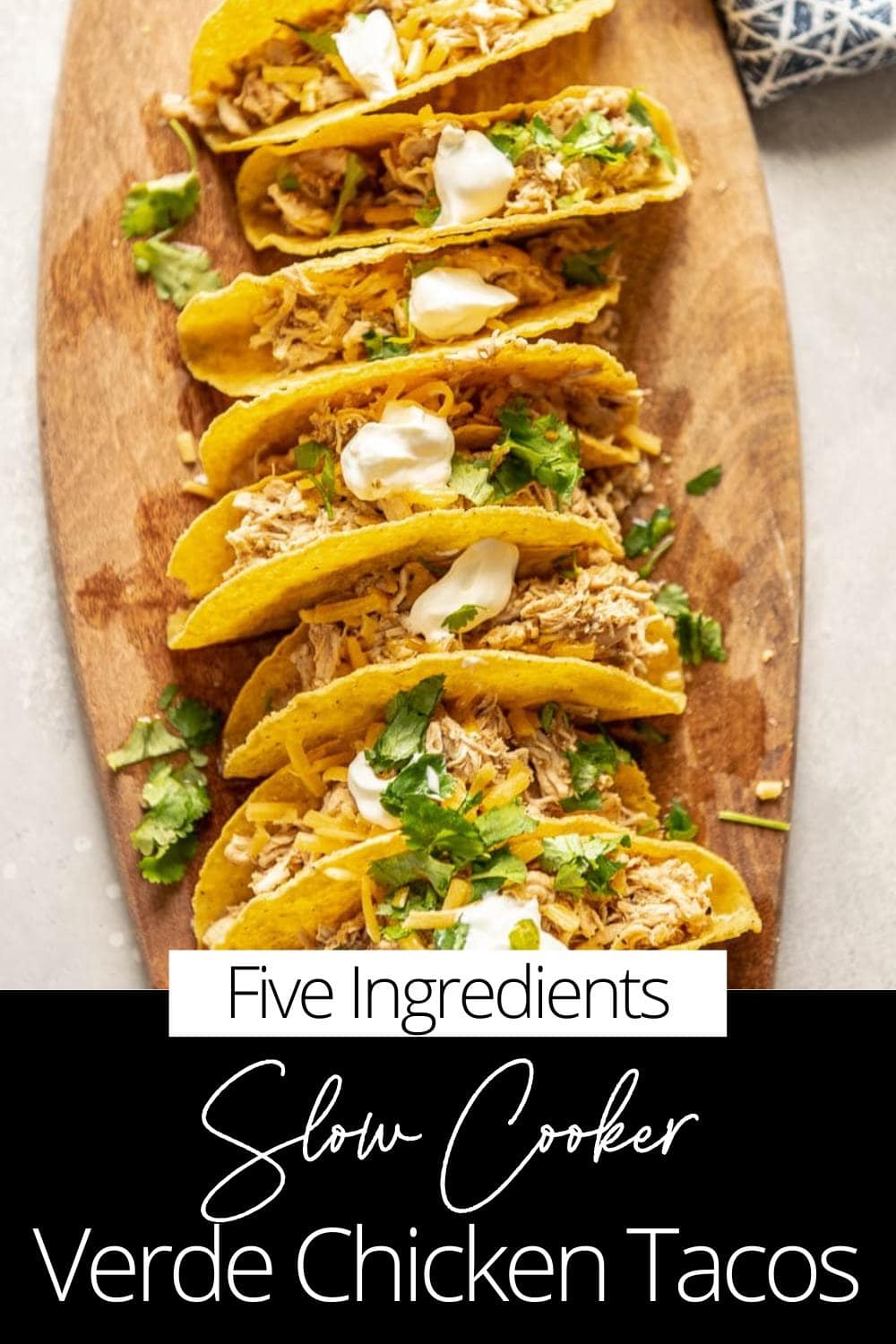 Slow Cooker Verde Chicken Tacos - Slow Cooker Gourmet