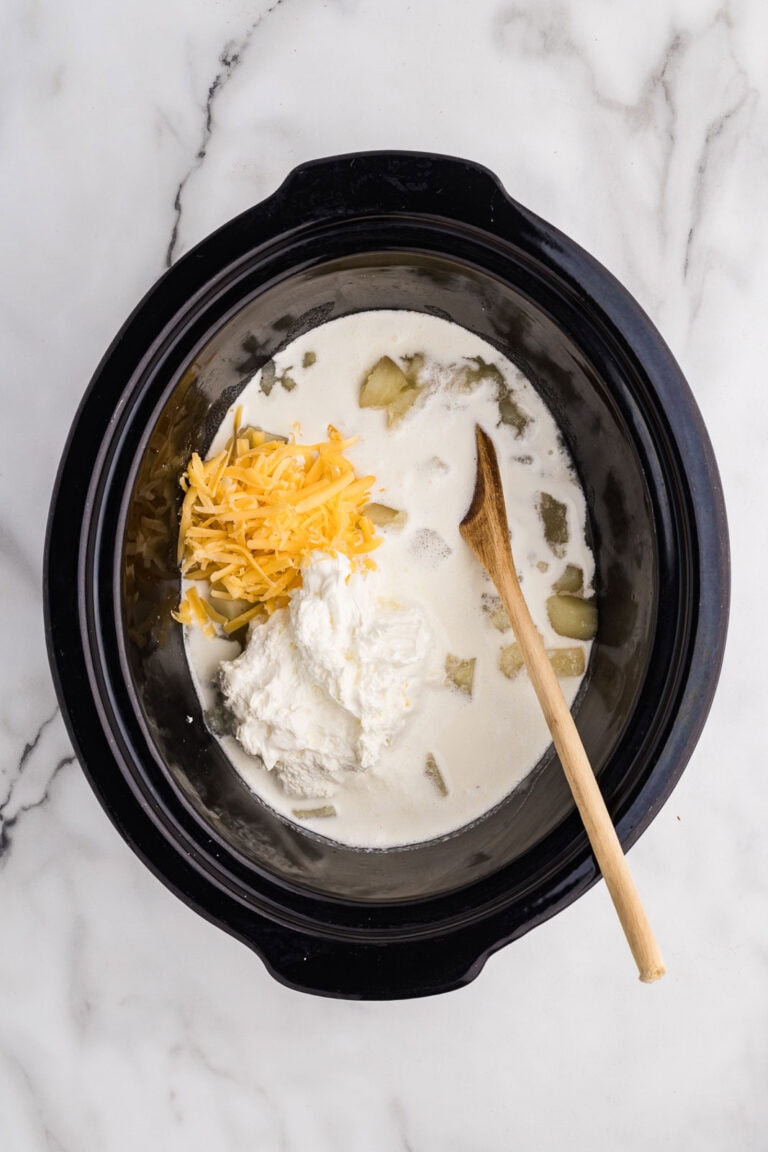 Hearty Homestyle Slow Cooker Loaded Potato Soup - Slow Cooker Gourmet