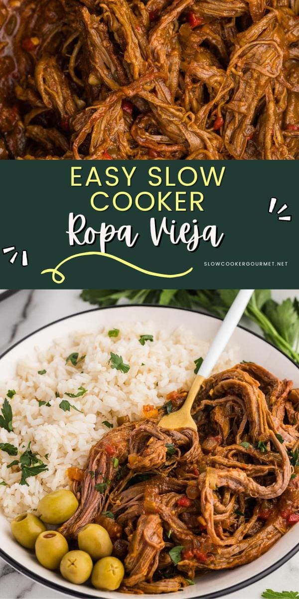 Easy Slow Cooker Ropa Vieja - Slow Cooker Gourmet