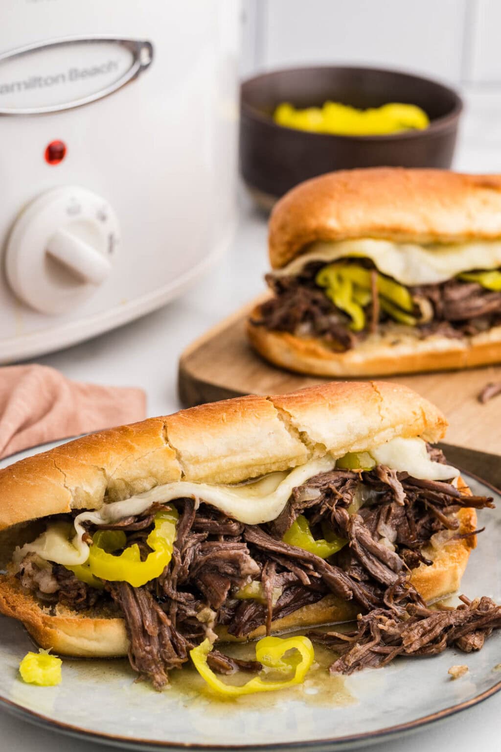 Easy Slow Cooker Italian Beef - Slow Cooker Gourmet